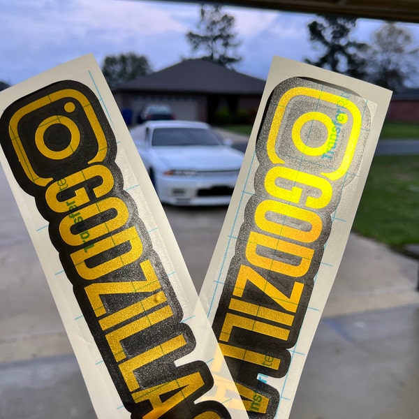Premium Metallic Gold Custom Personalized Instagram Name Vinyl Decal ...