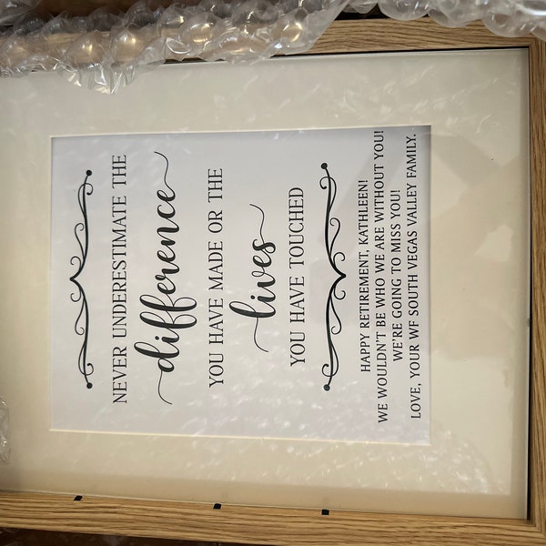 Retirement Signature Sign | Personalized Retirement Gift for Coworkers ...