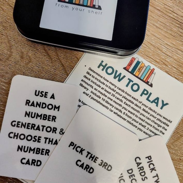 Scratch off TBR Cards Printable Pdf | to Be Read | What to Read Next ...