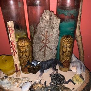 Painting Goddess Freya. Big viking Altar. Acrylic painting. | Etsy