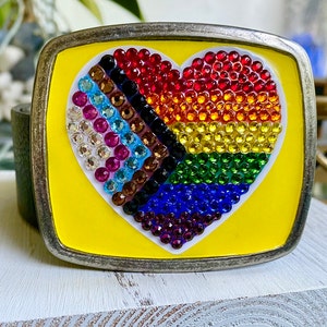 Inclusive Pride Flag Heart / Pride Flag Stickers / Inclusive Pride ...