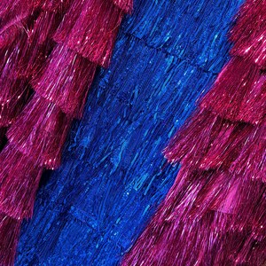 Tinsel Karma Jacket Disco, Rainbow, Hot Pink, Blue, Purple, Gold, Red ...