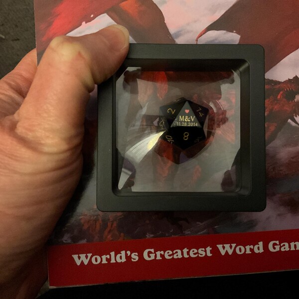 Custom Wedding Dice | Dungeons & Dragons | DND Dice | Stone Dice ...