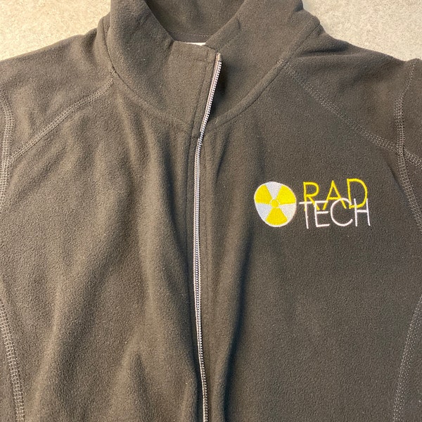 Rad Tech X-ray Fleece Jacket, Radiology Technologist, X-ray Tech ...