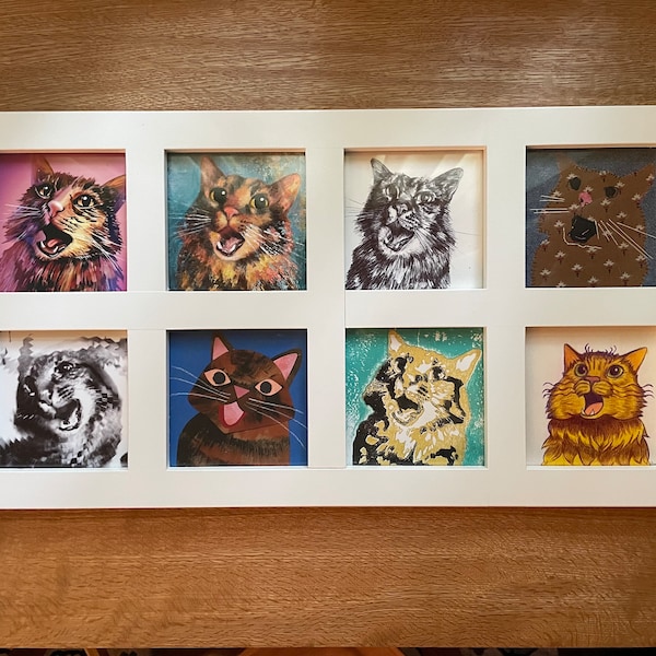 4x4 PICTURE COLLAGE Frame, Square Photo Frame for 4x4s - Etsy