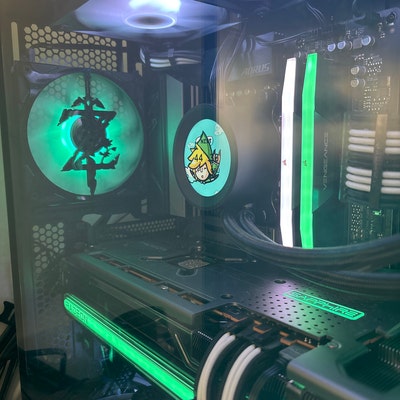 Snowflake Gaming Computer Fan Shroud/ Grill /cover Custom 3D Printed ...