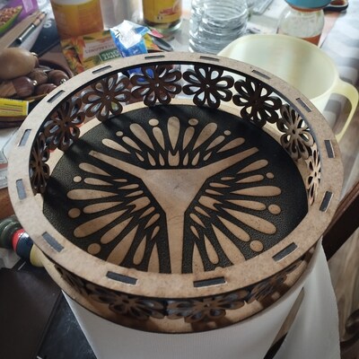 Decorative Round Box Svg Files, Vector Files for Wood Laser Cutting - Etsy