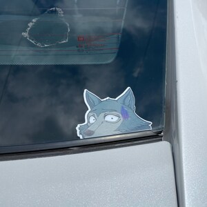 Juno Beastars Peeker Sticker LARGE Anime Wolf Sticker - Etsy
