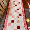 Digital PDF Pattern: Just Strips - Easy Precut Jelly Roll Strips Scrappy Table Runner Quilt ...