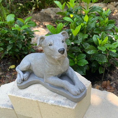 Pitbull Statue, Concrete Statues. Pit Bull Dog Statue, Garden Statues ...