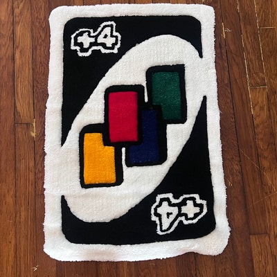 Uno 4 Card Custom Rug - Etsy
