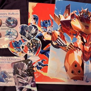 Soundwave & Laserbeak Transformers Skybound Print - Etsy