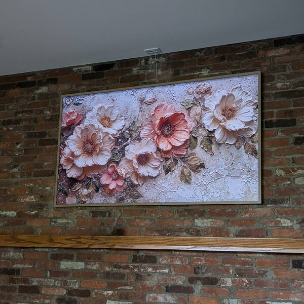 Samsung Frame TV Floral Art, Abstract Bouquet of Flowers, Colorful ...