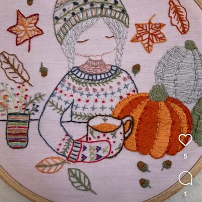 Tea Time Hand Embroidery Pattern - Etsy Canada