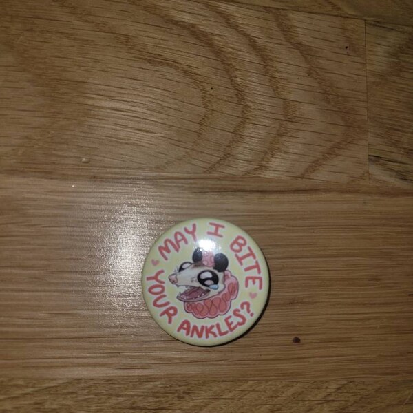 Party Opossum Button! May I Bite Your Ankles? 1.5" - Etsy
