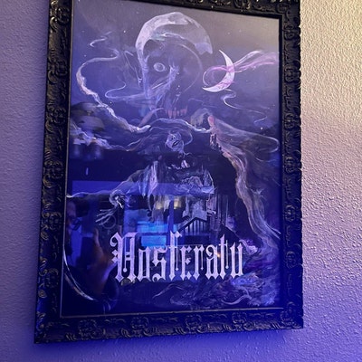 Satin Black Picture Frame Victorian Gothic Style A4 4x4 4x6 5x7 8x8 ...