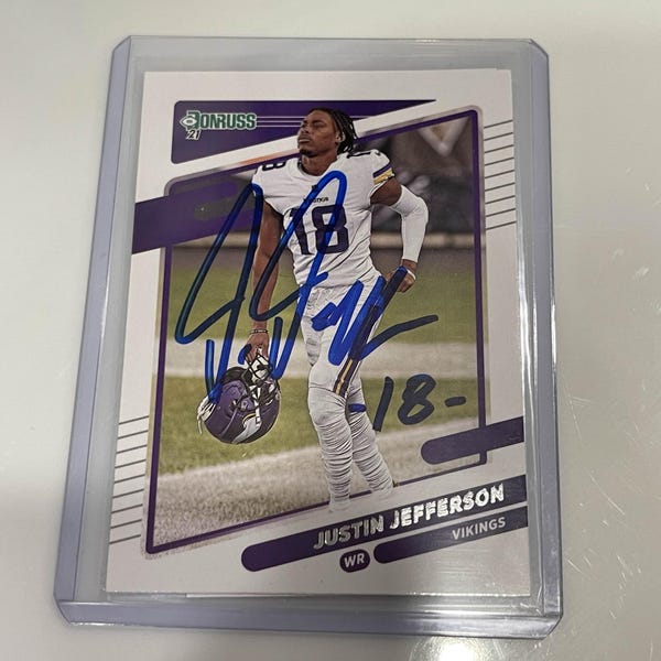 Anthony Davis Signed Autographed 2021 Panini Donruss Basketball Card ...