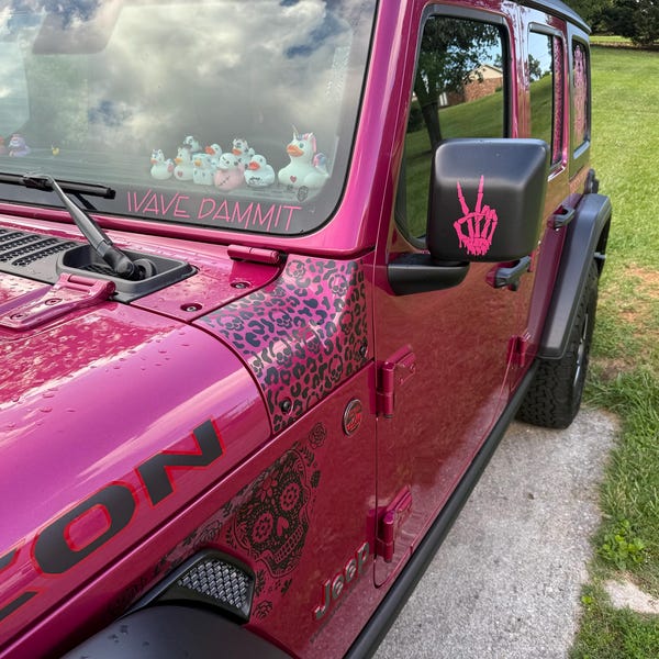 Custom "wave Dammit" Decals| Fits Jeep Wrangler, Suv's, 4x4, Offroad ...