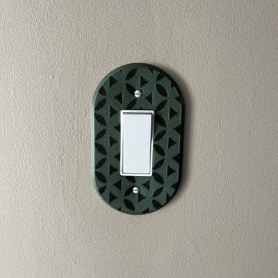 Vintage Oval-shaped Plug Outlet Plate Cover, Duplex Power Outlet ...