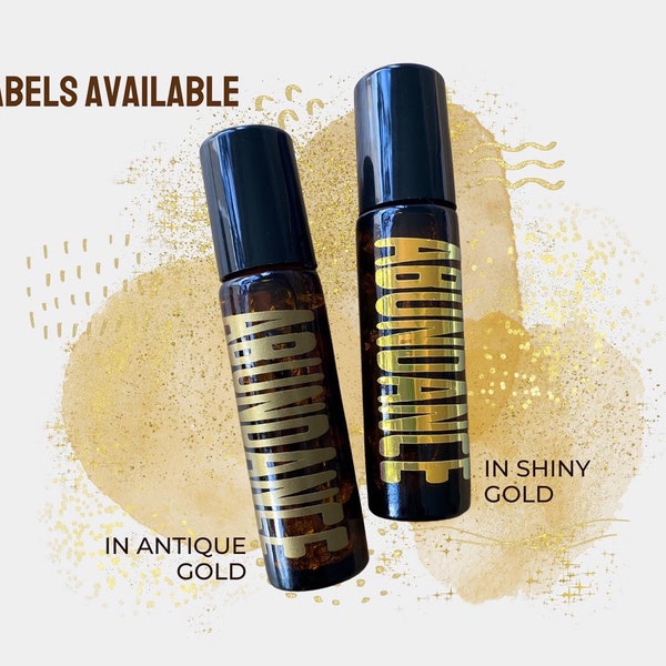 Custom Roller Bottle Labels 10 Ml Roller Bottle Stickers Essential Oil ...