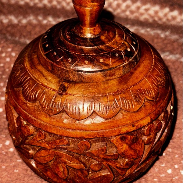 Foldable Jewelry Box With 3 Compartments, Engraved Wood Jewelry ...