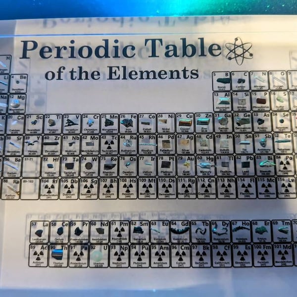 Periodic Table of Elements 85 Real Element Display Premium Acrylic Gift ...