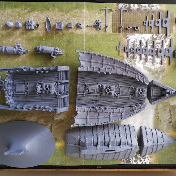 Dnd Terrain Flying Dhow - Dwarves, Elves and Demons | 28mm Miniature D ...