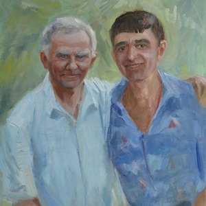 Oil family portrait Commission family portrait Painting from | Etsy