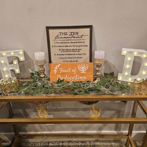 Baruch Hashem YHWH Wood Sign Hebrew Home Decor Bless the Name of Yahuah ...