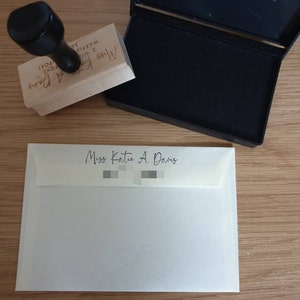 Handwritten Return Address Stamp Personalized Stamp With Handwriting ...