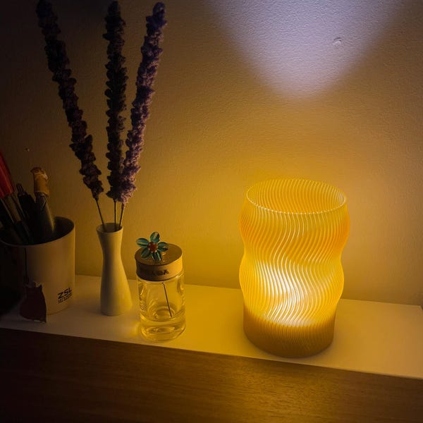 Smart 3D Printed Modern Table Lamp With Minimalist Design for Soft ...
