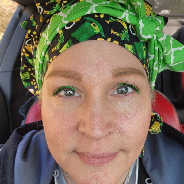 Scrub Surgical Pops of Pink Hat Medical Cap With Style, Bow & Satin ...