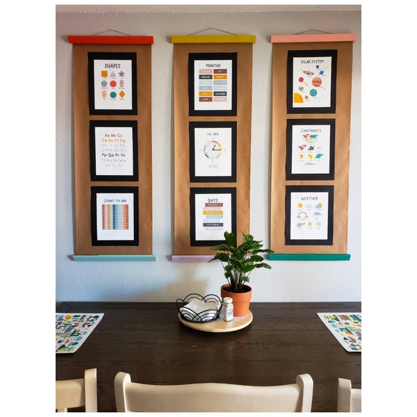 Educational Prints, Set of 48 Preschool Posters, Classroom Decor ...