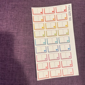 Reading Challenge Planner Stickers Reading Planner Stickers - Etsy