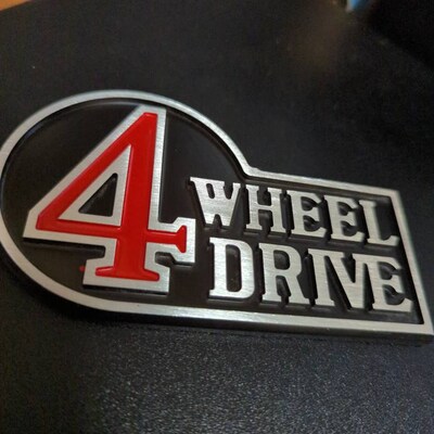 Aluminum Retro Toyota 4 Wheel Drive Badge - Etsy