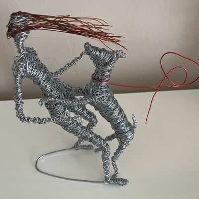 Red Hair Woman Figurine Sculpture, Art Sculpture, Art Tabletop ...