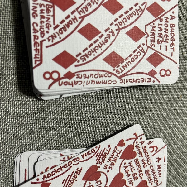 Learn to Read Playing Cards CARTOMANCY METHOD PDF - Etsy