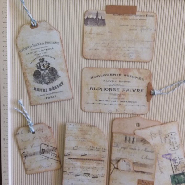 Printable Tabs With Labels, Junk Journal Folder Tabs With Labels - Etsy