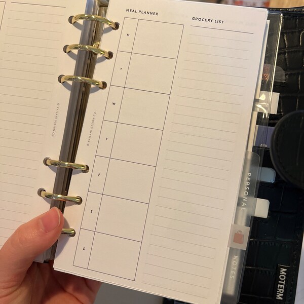 Pocket Monthly Planner Printable, 2024 Monthly, Month on Two Pages ...