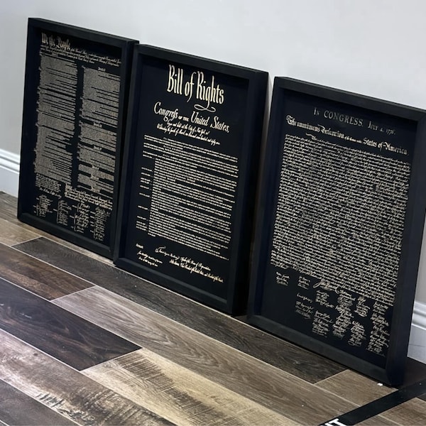 U.S. Constitution - Laser Engraved - Etsy