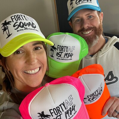 40 AF Squad Crew 40th Birthday Hats 13 Colors Vacation and Birthday ...