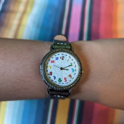 Handstitched Handcraft Wrist Watch With Vegetable Leather Band ...