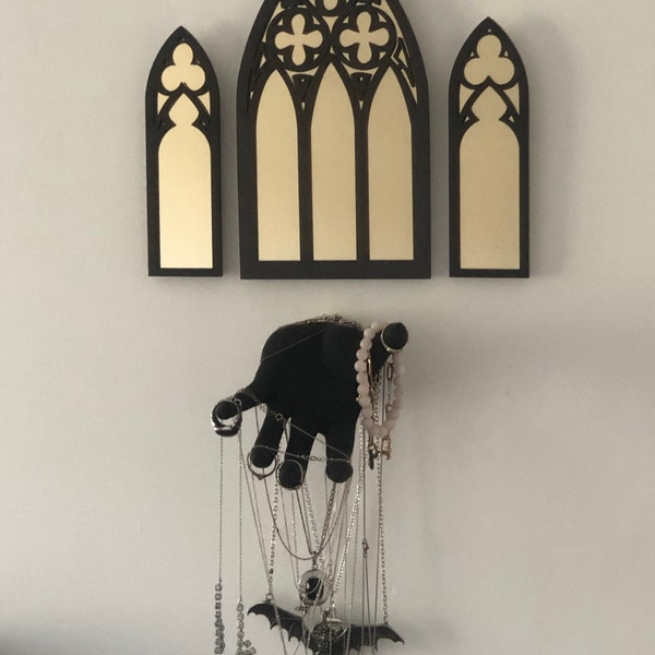 Gothic Mirror, Set of 3, GOLD Mirrors, Witchy, Cathedral - Etsy