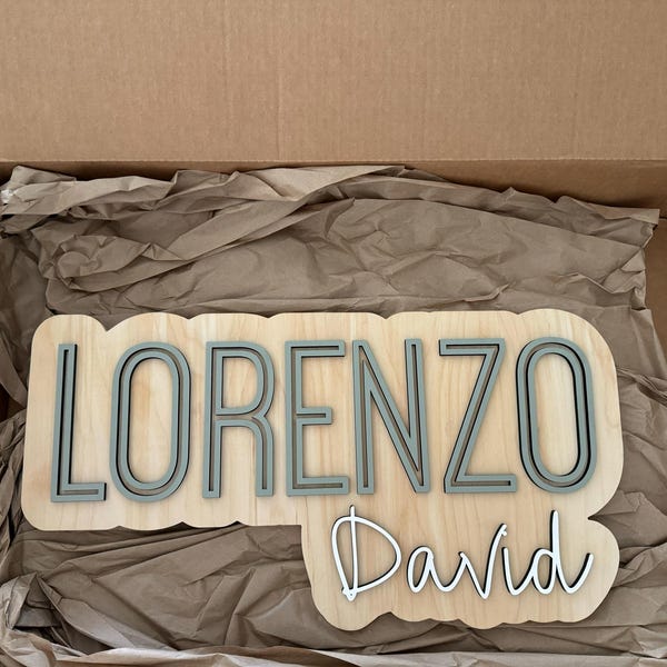 Name Cutouts for Nursery, Wooden Letters, Name Sign, Baby Shower Decor ...