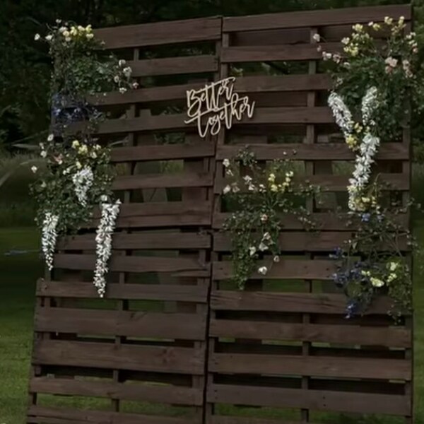 Better Together Wood Sign, Wedding Backdrop, Wedding Bar Sign, Bride to ...