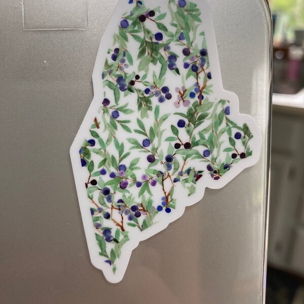 Maine State Blueberries Sticker Decal - Vinyl, RV Car Laptop Sticker ...