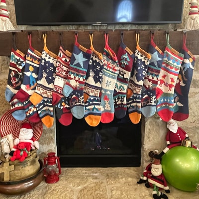 Personalized Traditional Christmas Stocking Hand Knit - Etsy
