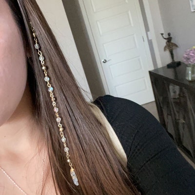 Angel Hippie Hair Bead Dangling Hair Accessory Crystal - Etsy UK