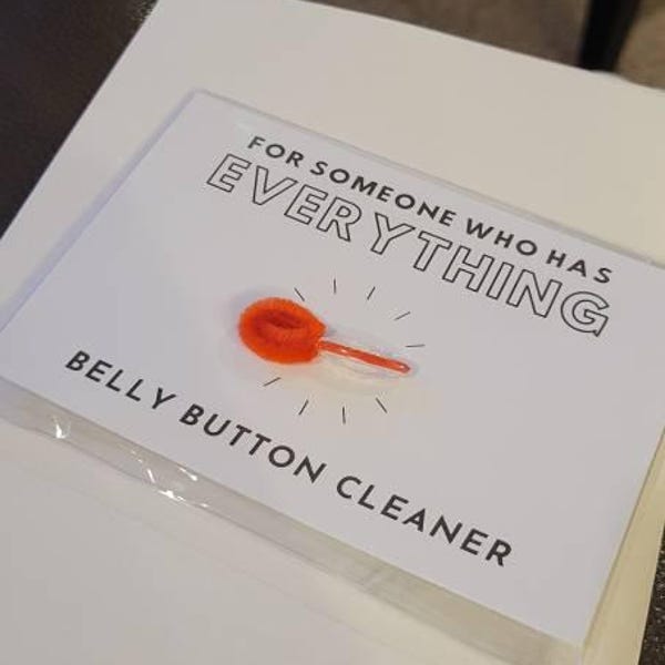 Red Belly Button Lint Brush Gag Gift Stocking Stuffer | Belly Button ...
