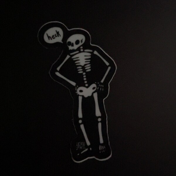 MINI Skeleton Vinyl Sticker - Etsy